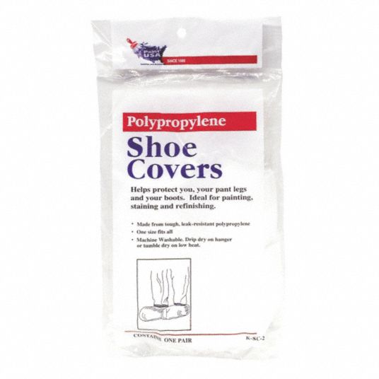 Polypropylene, White, Shoe Covers - 2AJT8|2AJT8 - Grainger