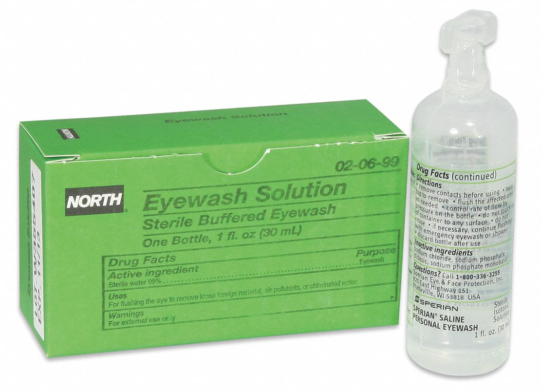 HONEYWELL NORTH Lavado de ojos,Tam. 1oz.Tp.paquete bot. - 2AL41 | 020699 - Grainger México