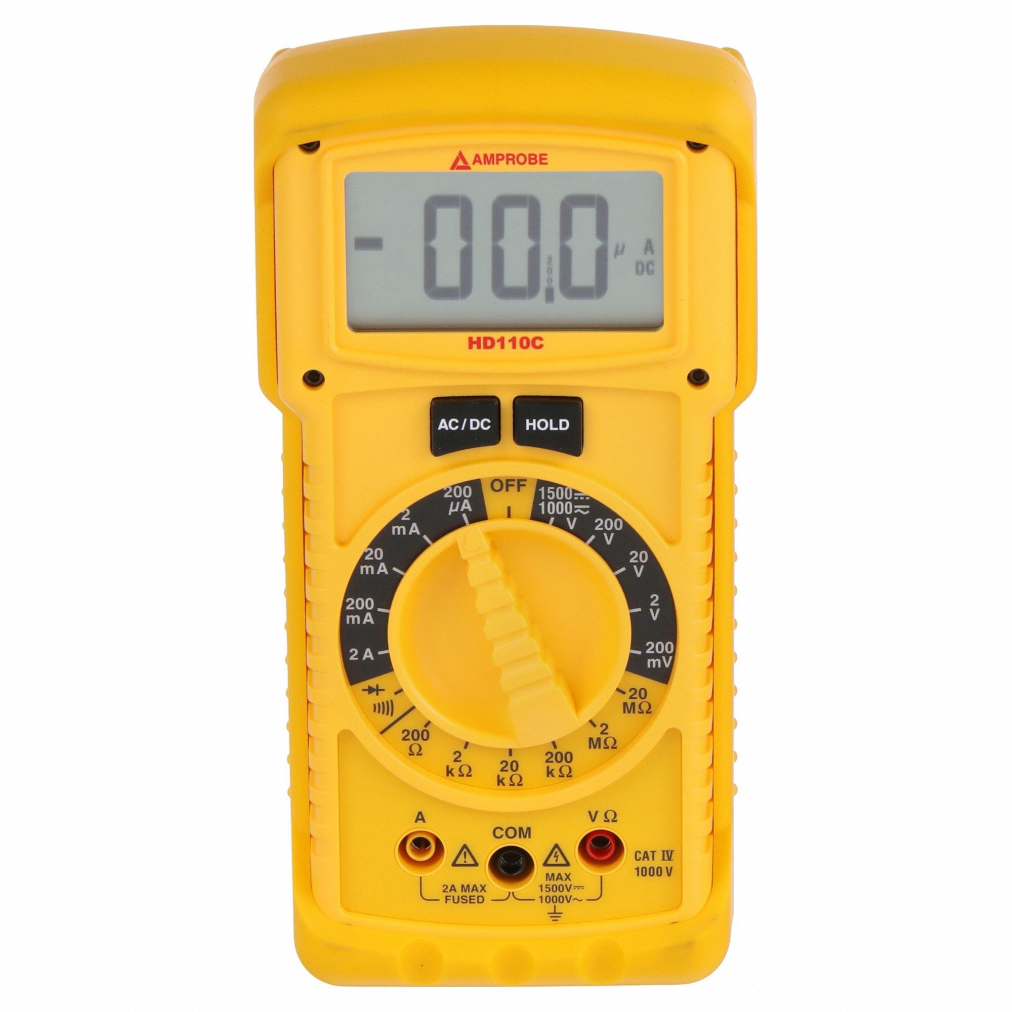AMPROBE, CAT IV 1000V, Avg, Digital Multimeter - 2ATA6|HD110C - Grainger