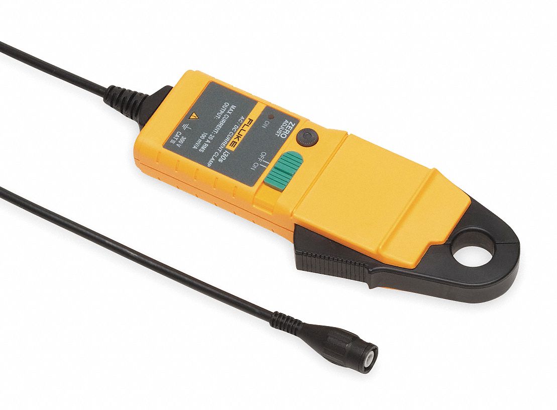FLUKE, CAT III 300V, 20 A Max. AC Current, Clamp On Current Probe ...