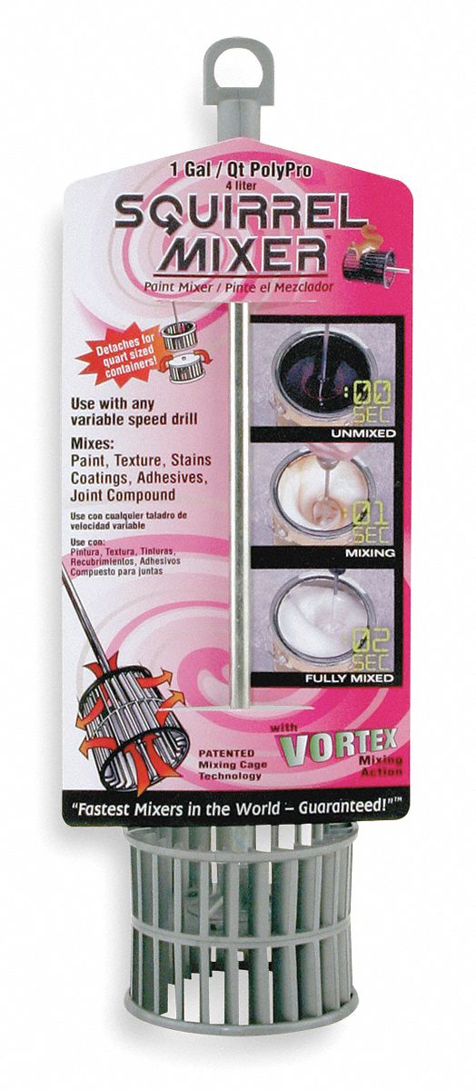 HOMAX Mixer, 1 Gal, Use With Drill - 2AUU3|69011 - Grainger