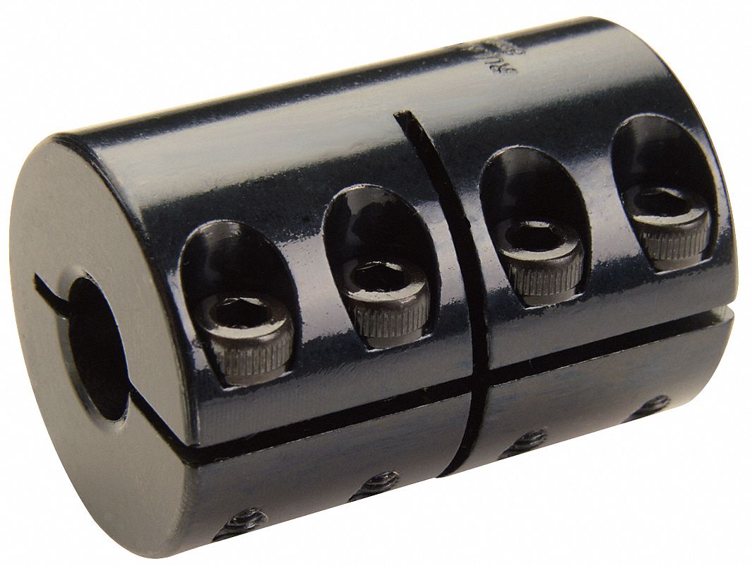 RULAND MANUFACTURING, 3/8 in Bore Dia 1, 3/8 in Bore Dia 2, Rigid Shaft ...