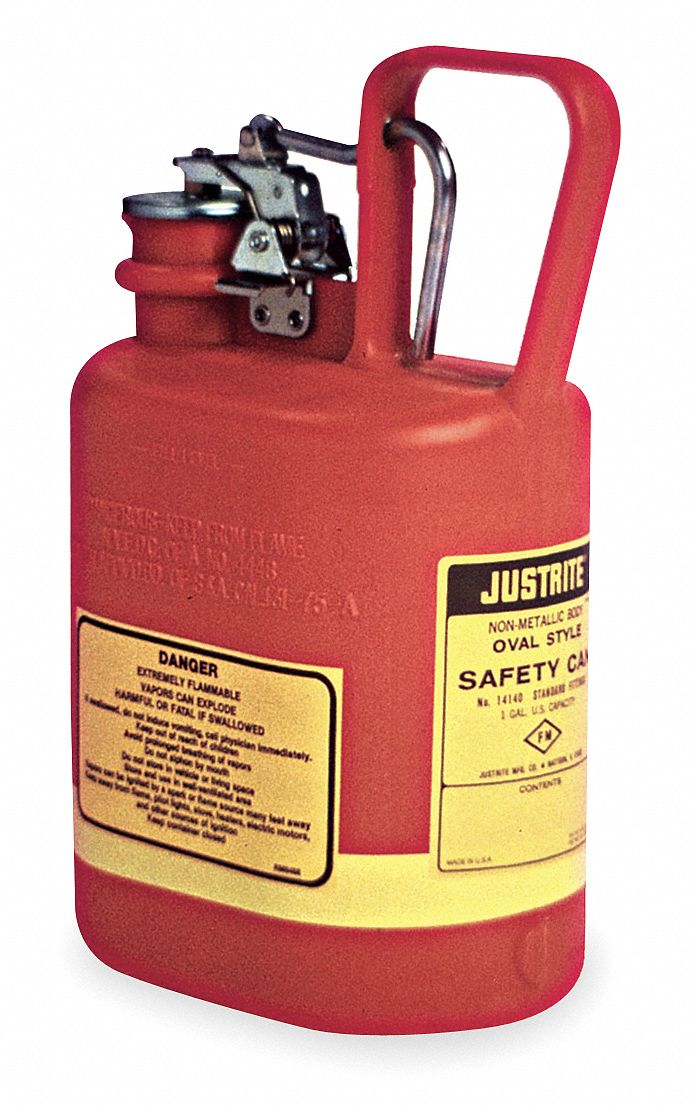 Type I Safety Can,1 gal.,Red,12-3/4In H - Grainger