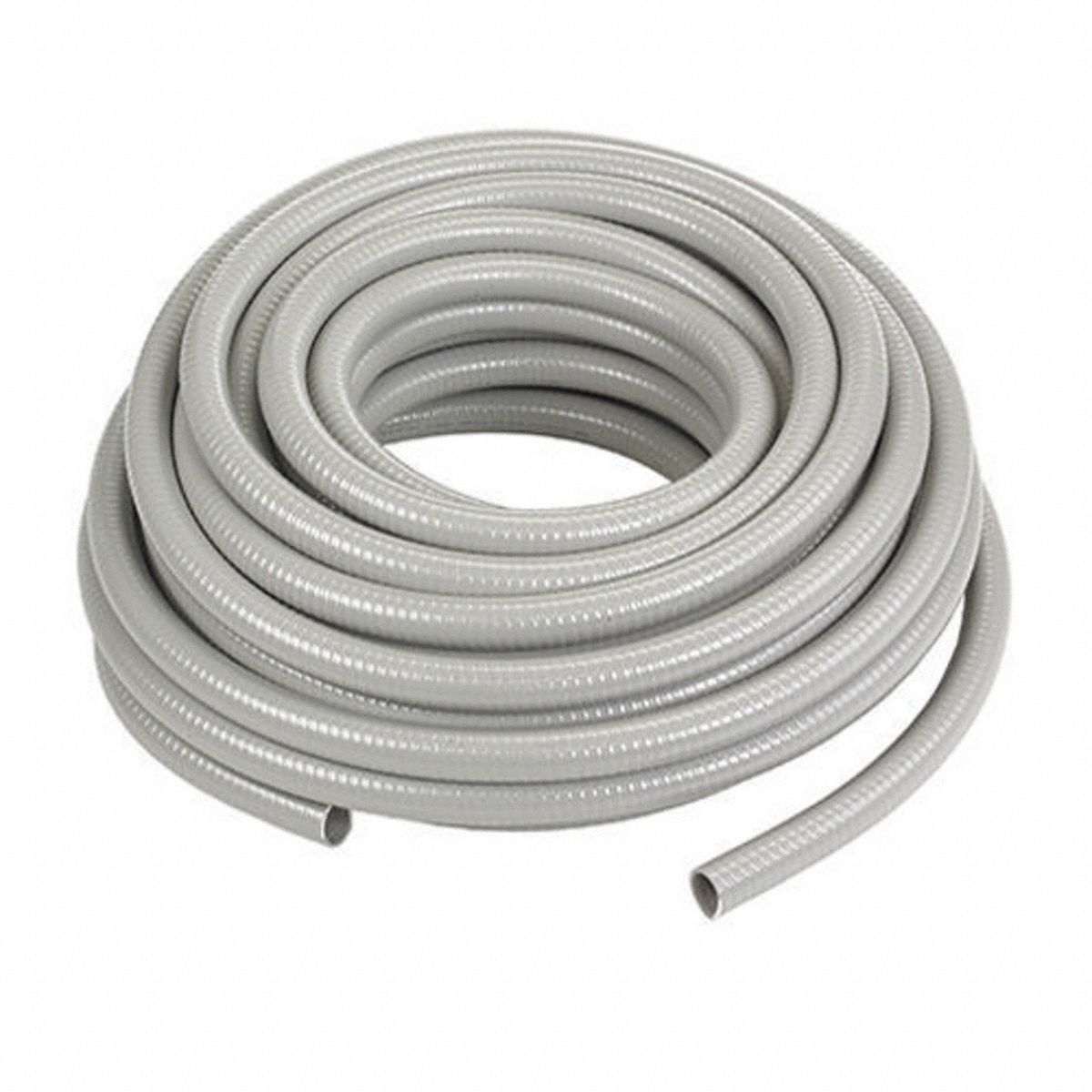 HUBBELL WIRING DEVICE-KELLEMS Liquid-Tight Flex Plastic Conduit: 1/2 in ...