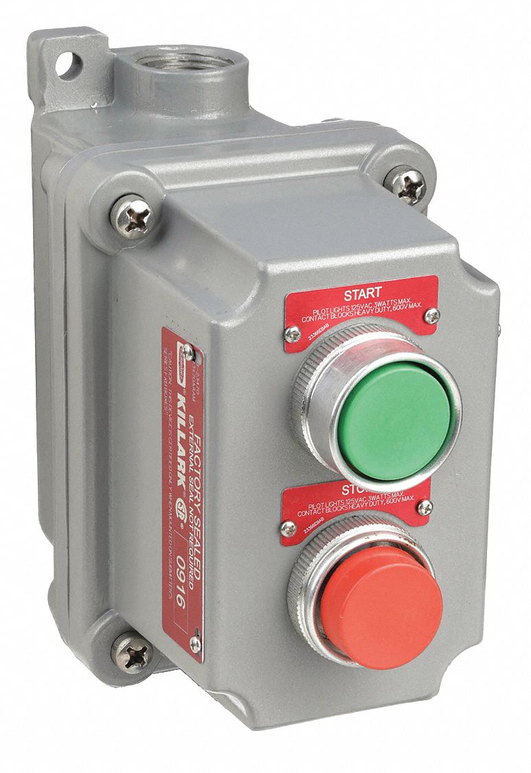 2 Gang, (2) Push Buttons, Control Station - 2AY16|FXCS-4B4 - Grainger
