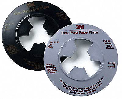 3M DISC PAD FACE PLATE MED 4 1/2IN - Disc Pad Face Plates and Hubs ...