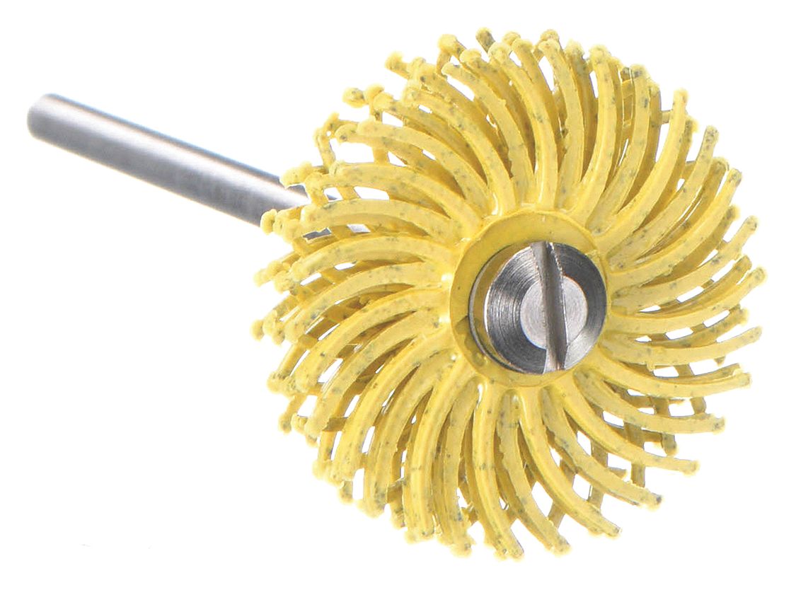 SCOTCH-BRITE, Type A, 3/4 in Dia x 1/16 in Wd, Radial Bristle Disc ...