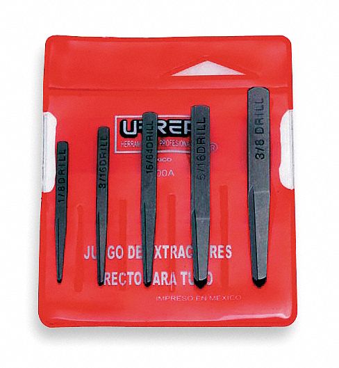 URREA Juego de Extractores 6 piezas - Juegos de Extractores de Pernos y ...
