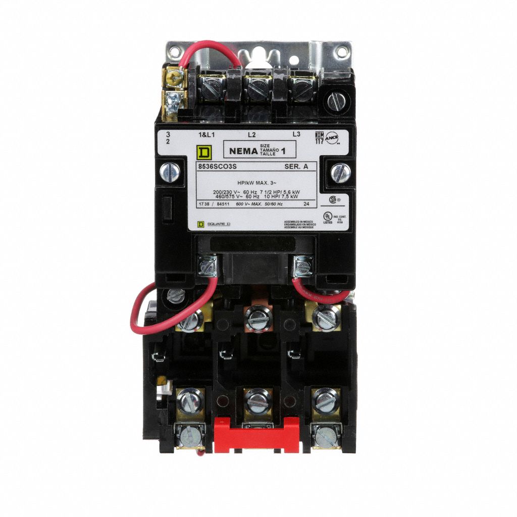 SQUARE D, Non-Reversing, 3 Poles, Magnetic Motor Starter - 2BX41 ...