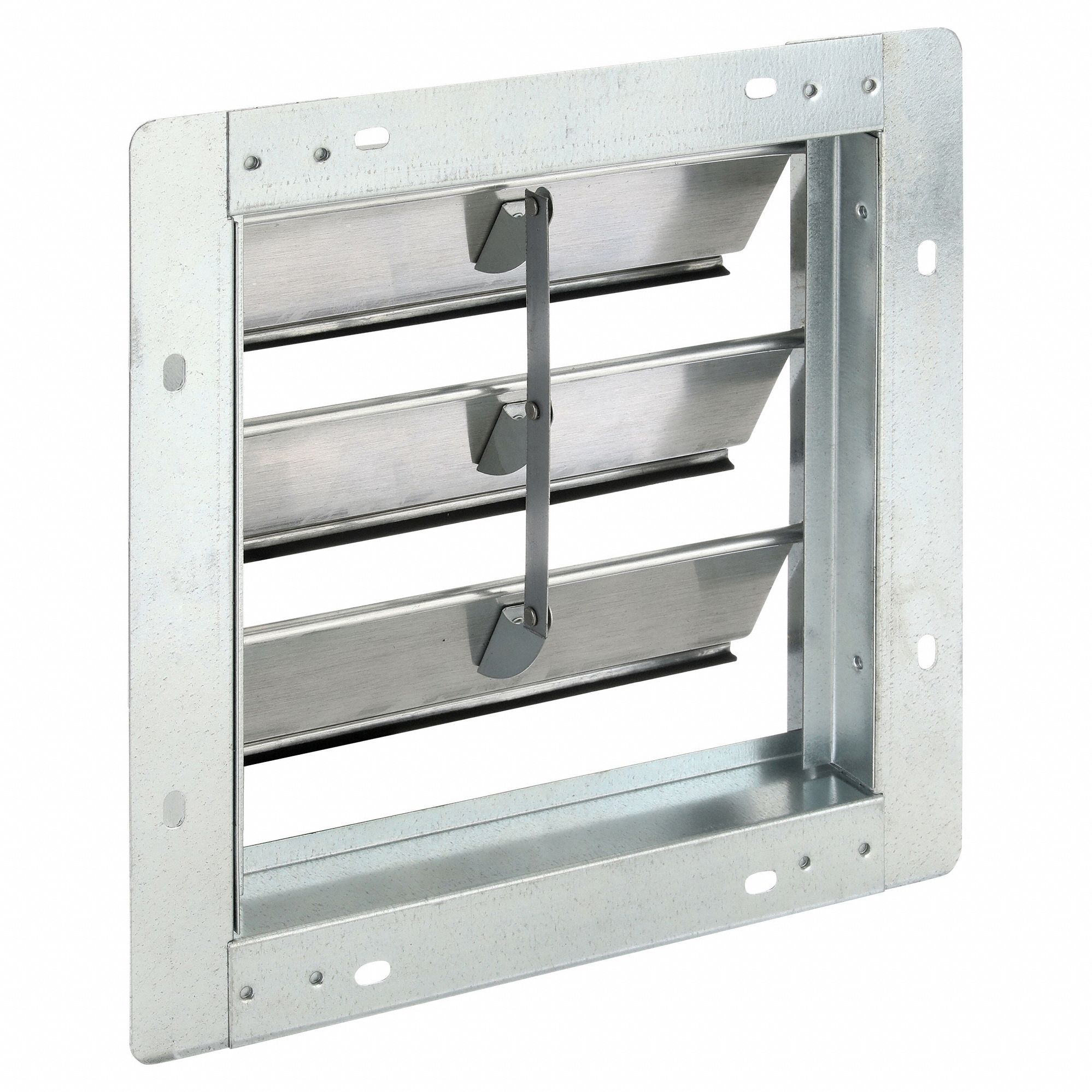 For 10 in Fan, Single Panel, 13"H-W 6"L Aluminum Wall Backdraft Dampr ...