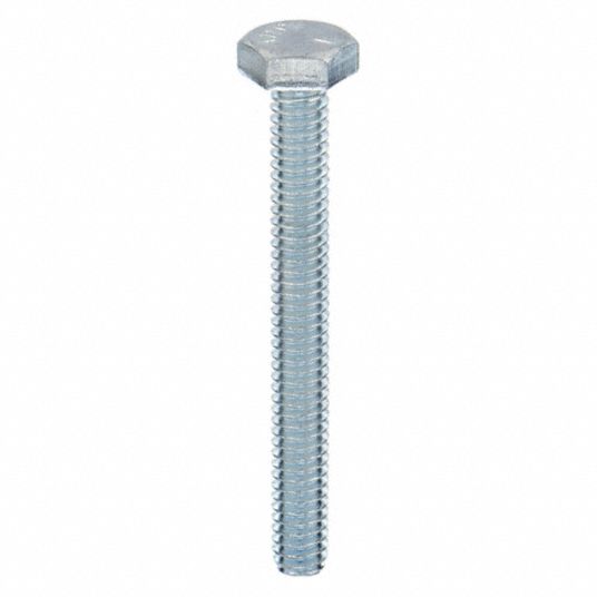 Steel, Zinc Plated, Hex Tap Bolt - 2CE24|502231-PG - Grainger