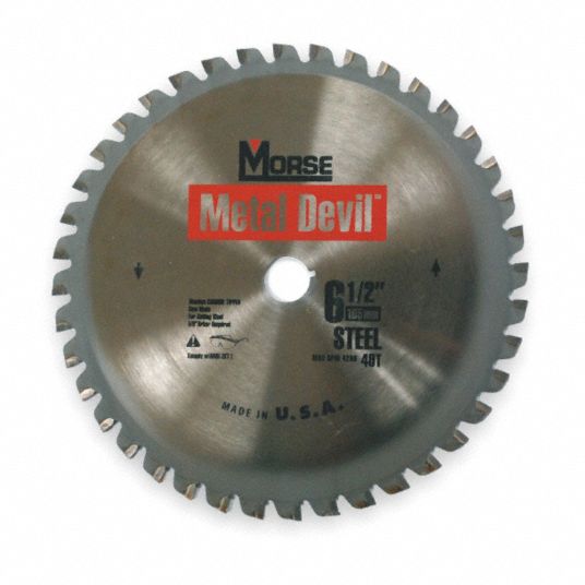 Metal Cutting Circular Saw Blade, 6 1/2 in Blade Dia. - Grainger