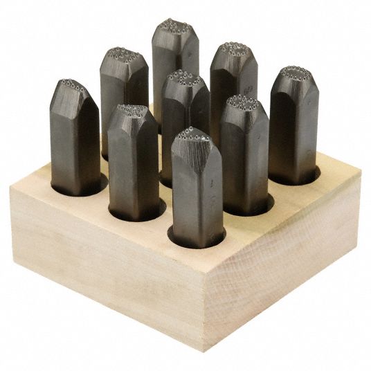 C.H. HANSON, 0 to 8 (With 6 Serving as 9), 1/2 in Character Ht, Hand ...