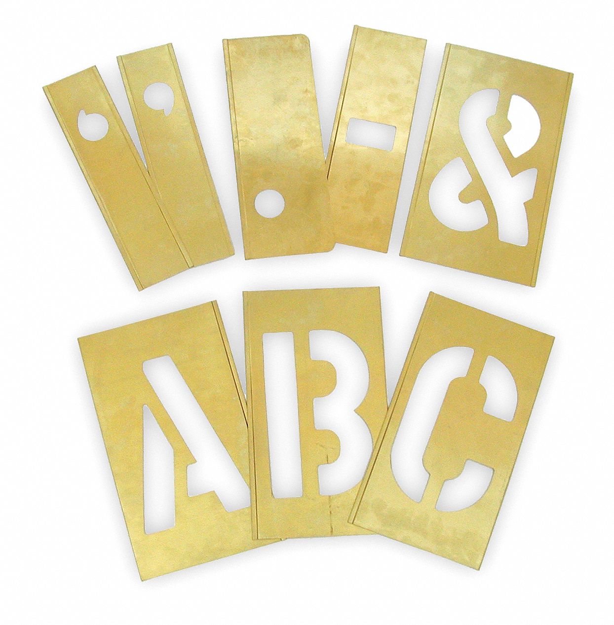 A to Z, 10 in Character Ht, Stencil Kit - 2CEC2|2CEC2 - Grainger
