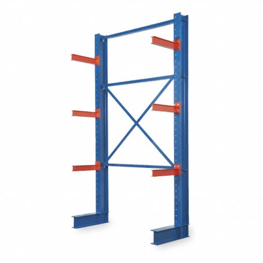 STEEL KING, Starter, 72 in x 32 in x 12 ft, Cantilever Rack - 2CER7 ...