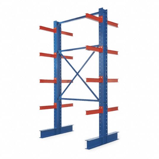 STEEL KING, Starter, 72 in x 68 in x 16 ft, Cantilever Rack - 2CET8 ...