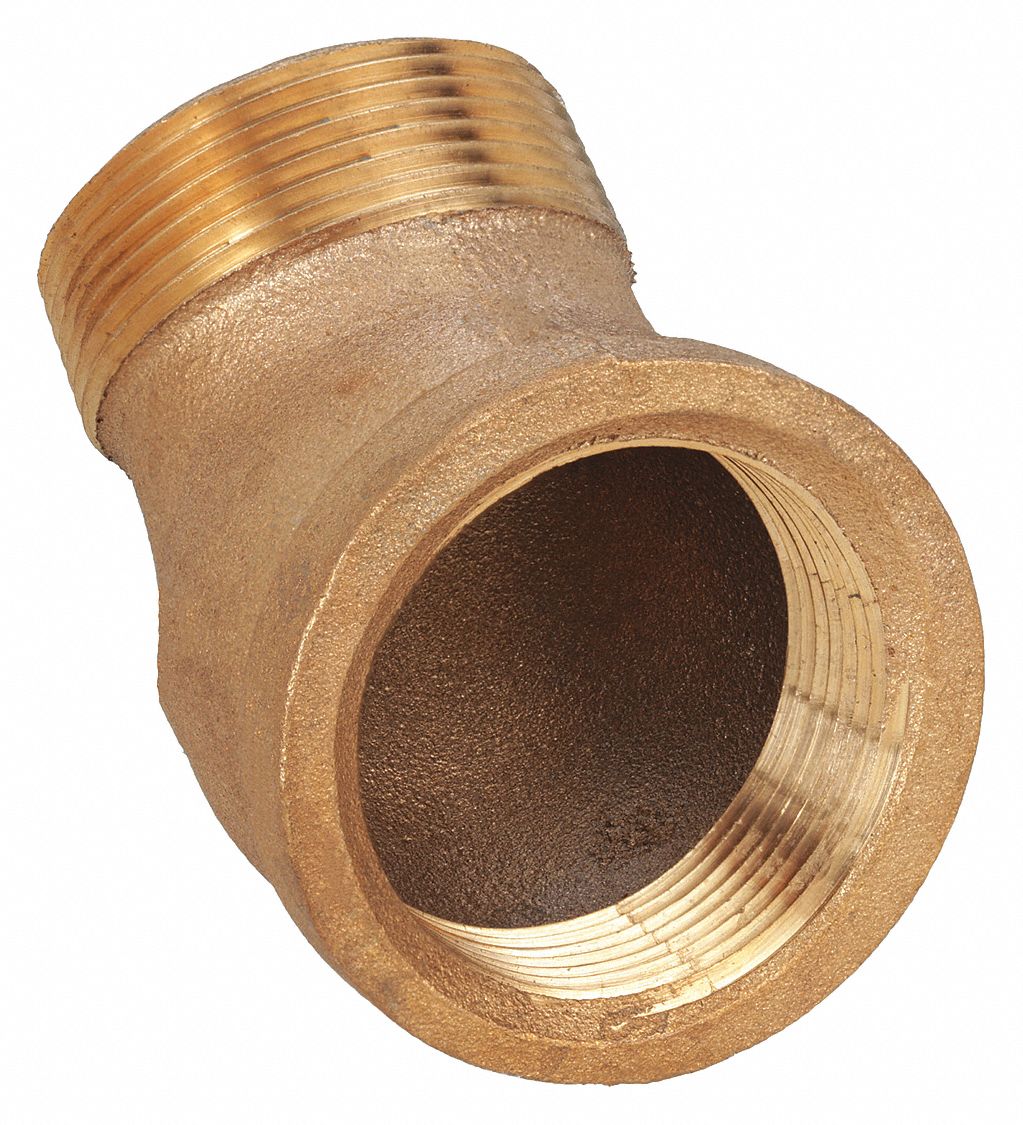 Red Brass, NPT x NPT, Street Elbow, 45 Degrees - 2CFK4|2CFK4 - Grainger