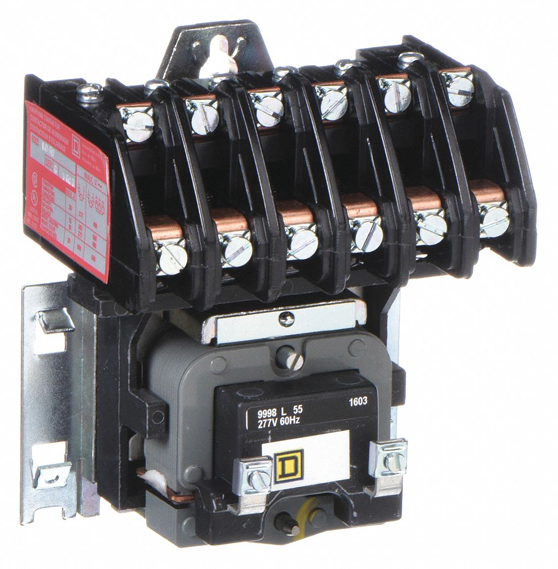 SQUARE D, 6 Poles, 277V AC, Lighting Magnetic Contactor - 2CG68 ...