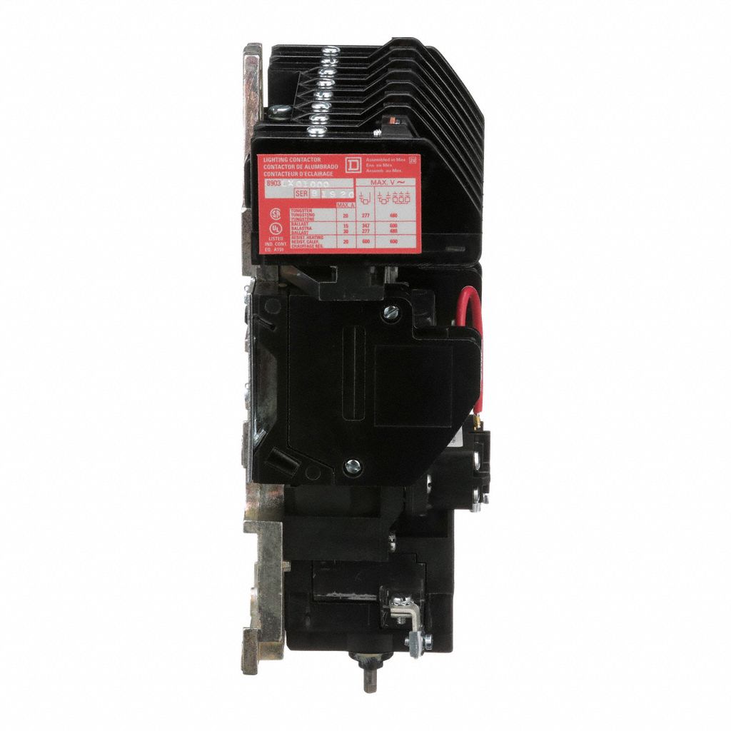 SQUARE D Lighting Magnetic Contactor: 10 Poles, 120V AC, 30 A Full Load ...