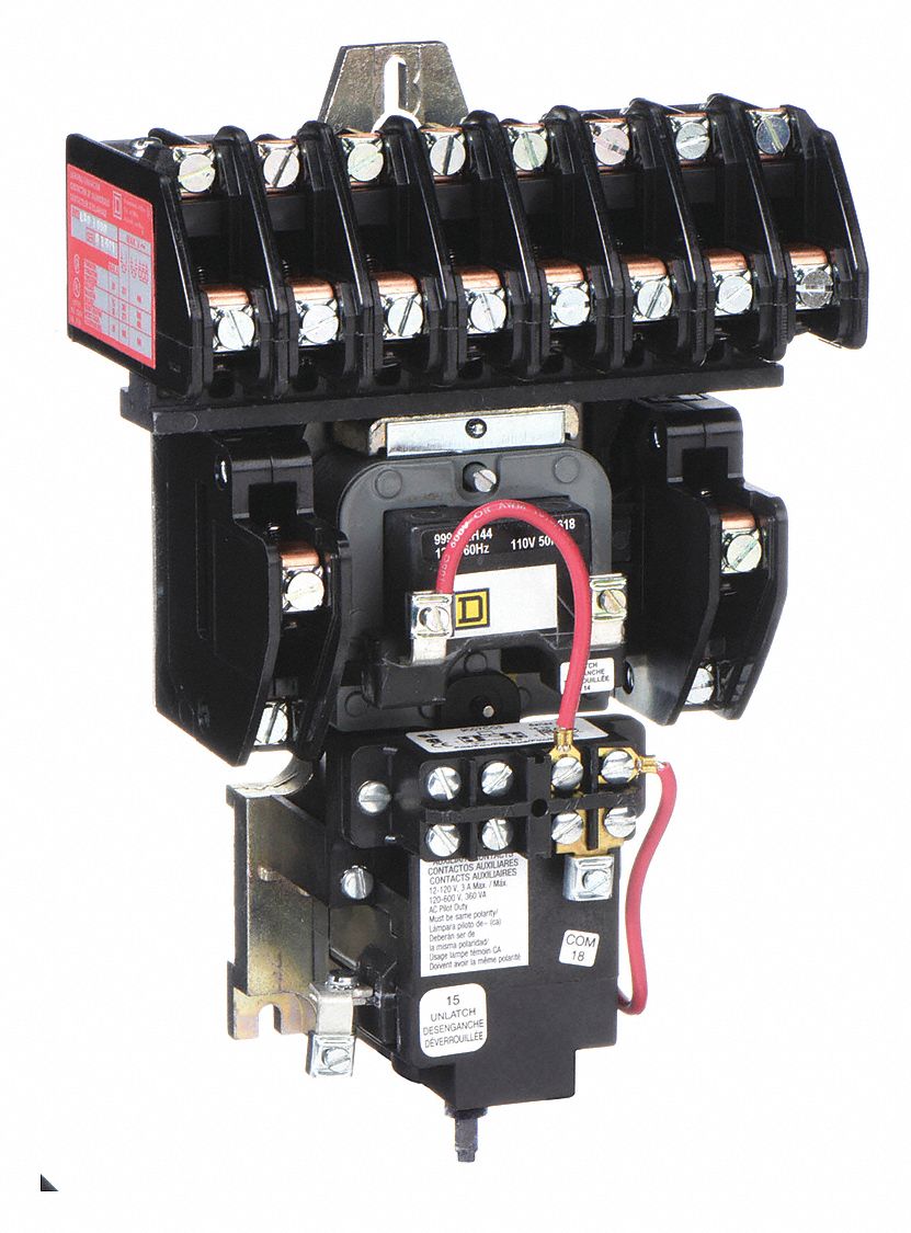 SQUARE D, 10 Poles, 120V AC, Lighting Magnetic Contactor - 2CG80 ...
