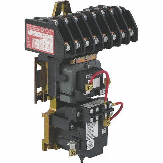 SQUARE D Lighting Magnetic Contactor, 277V AC Coil Volts, Contactor ...
