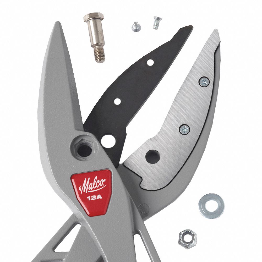 MALCO, Steel, 3 in Blade Lg, Snip Blade - 2CGK3|M12ARB - Grainger