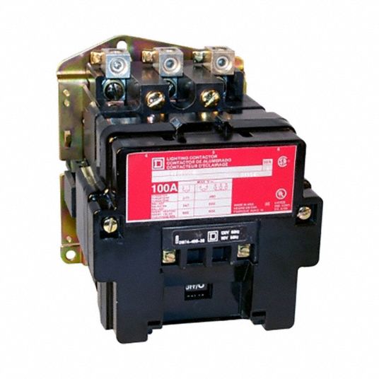 SQUARE D, 5 Poles, 120V AC, Lighting Magnetic Contactor - 2CH11 ...