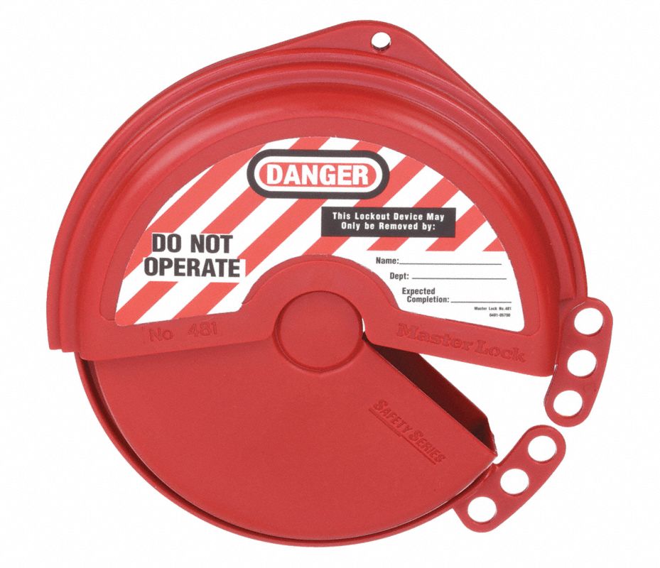 MASTER LOCK Bloqueo para Válvula de Compuerta Termoplástico Rojo ...