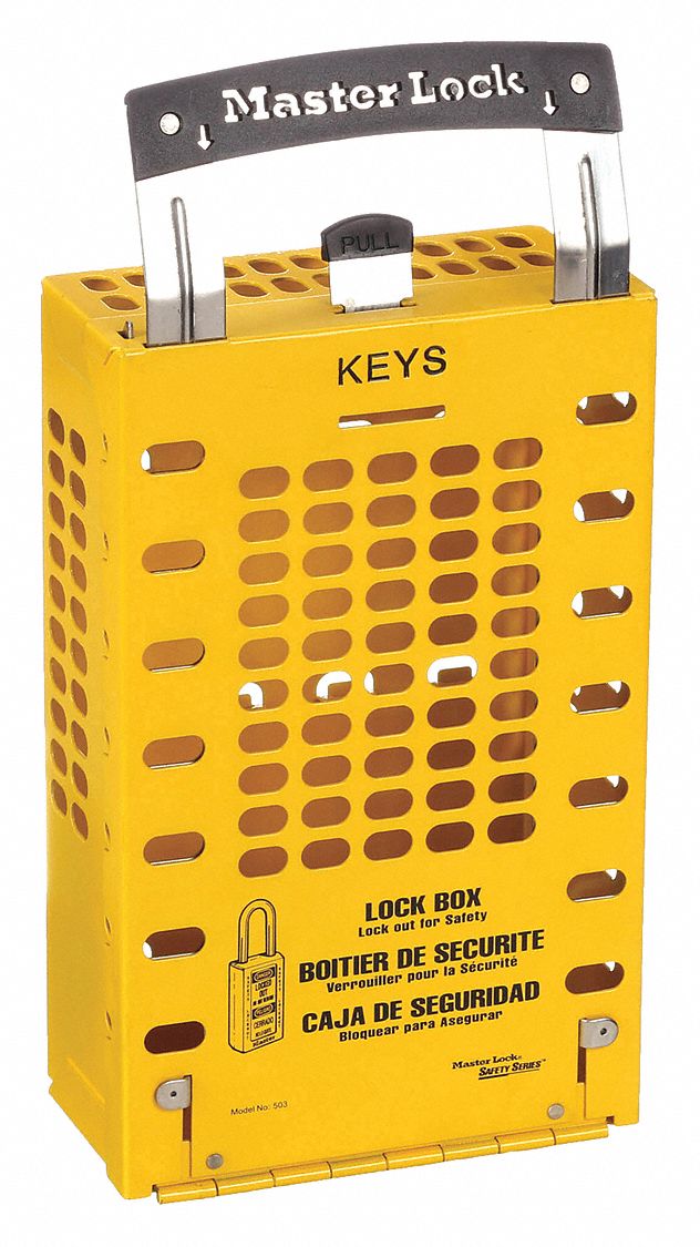 MASTER LOCK, Steel, Yellow, Group Lockout Box - 2CJL2|503YLW - Grainger