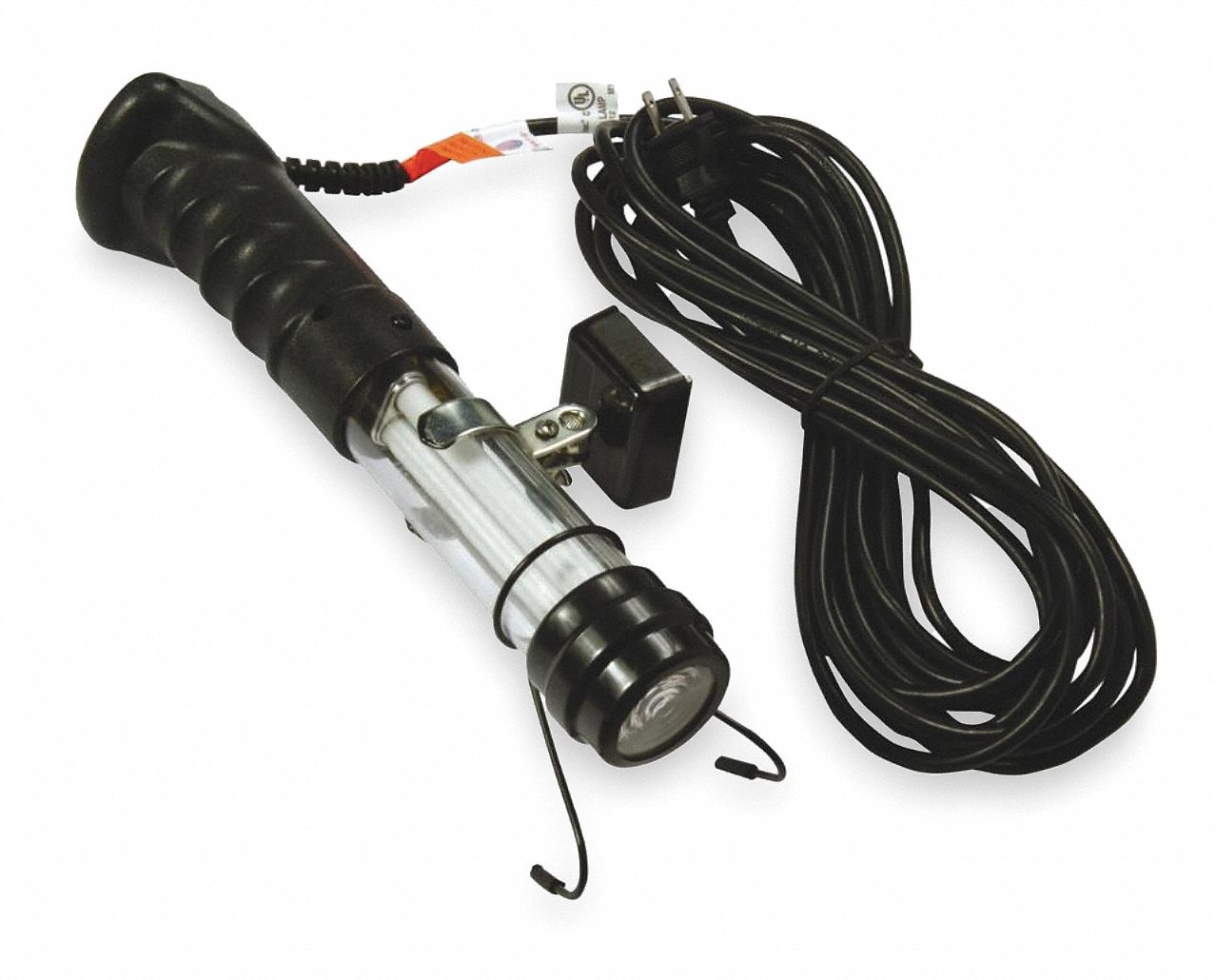 Fluorescent Hand Lamp, 13 Lamp Watts, 25 ft Cord Length, Black ...