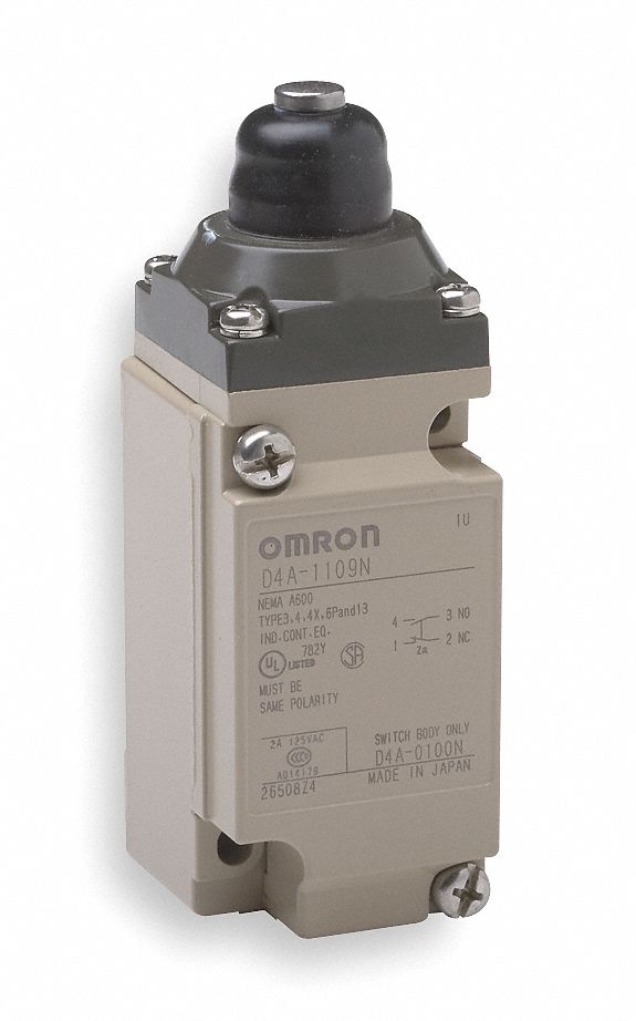 OMRON LIMIT SWITCH,TOP PLUNGER - Limit / Interlock Switches - WWG2CLT1 ...