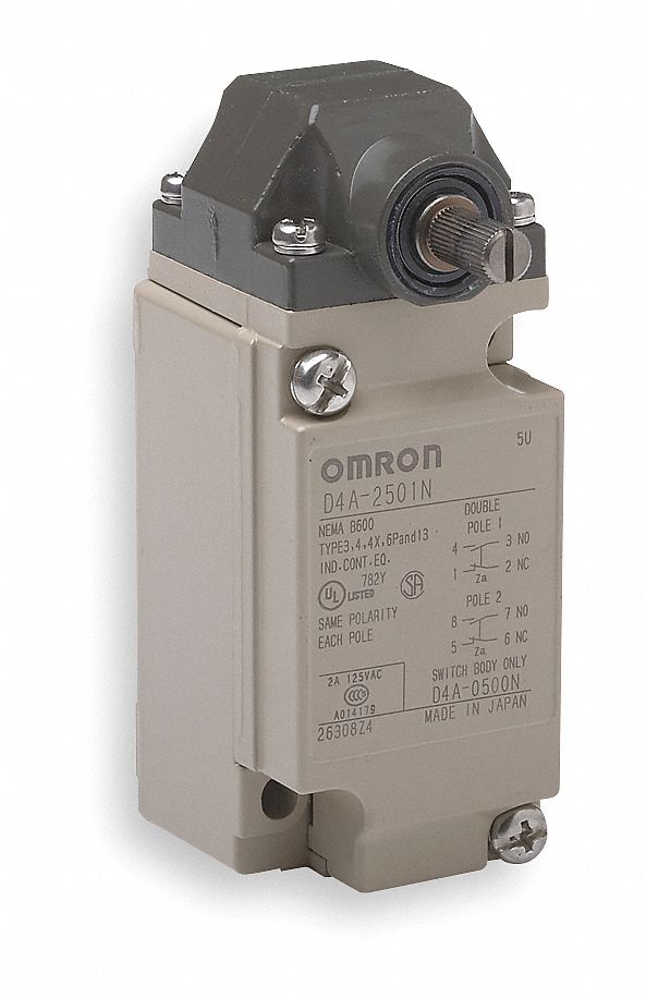 OMRON, Roller Plunger, Metallic, Plunger Limit Switch - 2CLT2|D4A2510N - Grainger