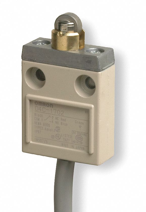 OMRON, Roller Plunger, Metallic, Roller Plunger Limit Switch - 2CLW4|D4C1702 - Grainger