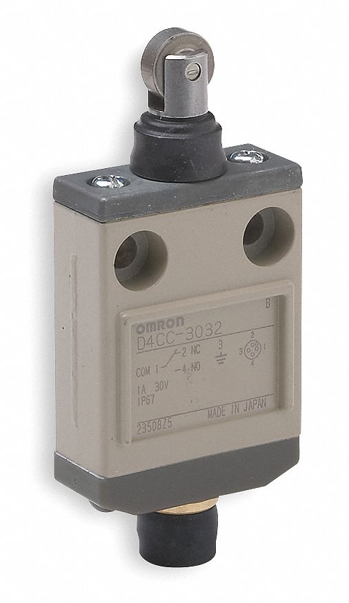 OMRON, Roller Plunger, Metallic, Roller Plunger Limit Switch - 2CLY1|D4CC3032 - Grainger