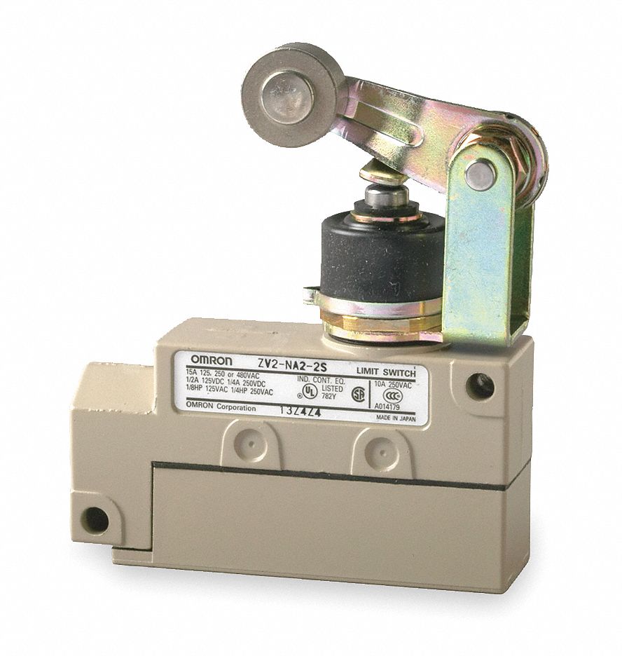 OMRON, Roller Plunger, Metallic, Roller Plunger Limit Switch - 2CMA9|ZV2N222S - Grainger