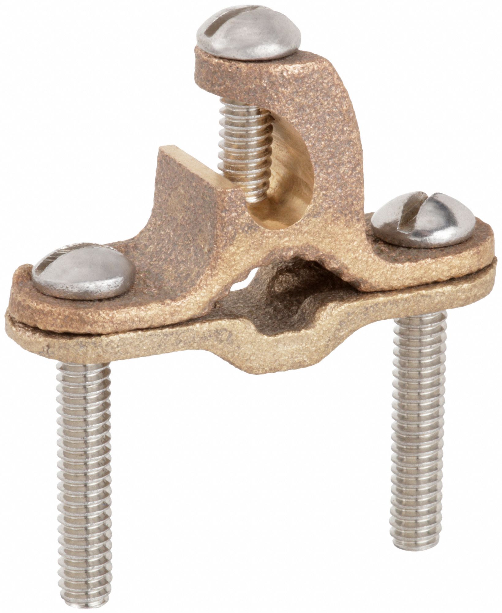 Bronze, 8 AWG SOL to 2 AWG STR Grounding Wire Size, Grounding Connector ...