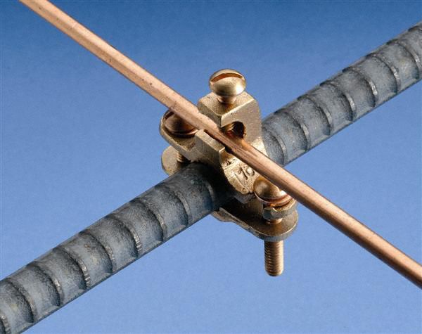 NVENT ERICO Grounding Connector: Bronze, 8 AWG SOL to 2 AWG STR ...