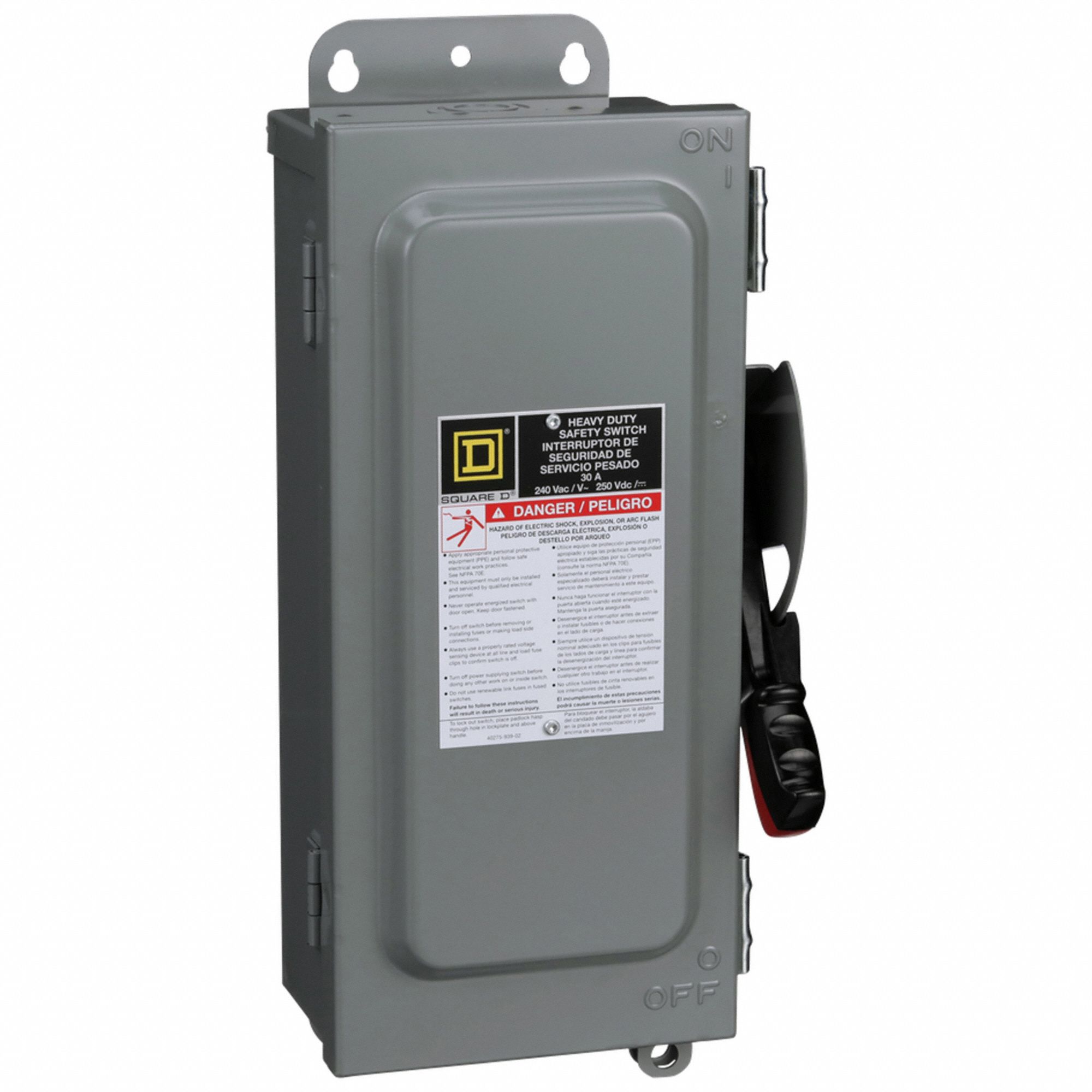 SQUARE D, Fusible, 30 A, Safety Switch - 2CP82|H321A - Grainger