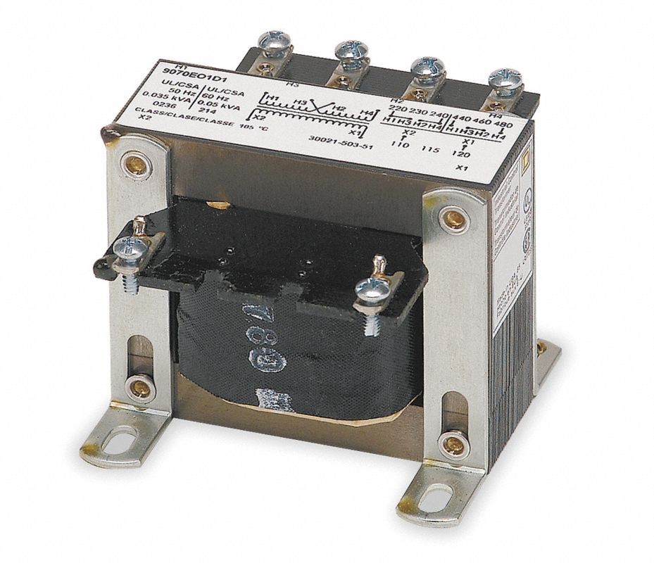 SQUARE D Transformador de Control, Clasificación VA 100VA, Voltaje de Entrada 240/480VCA ...