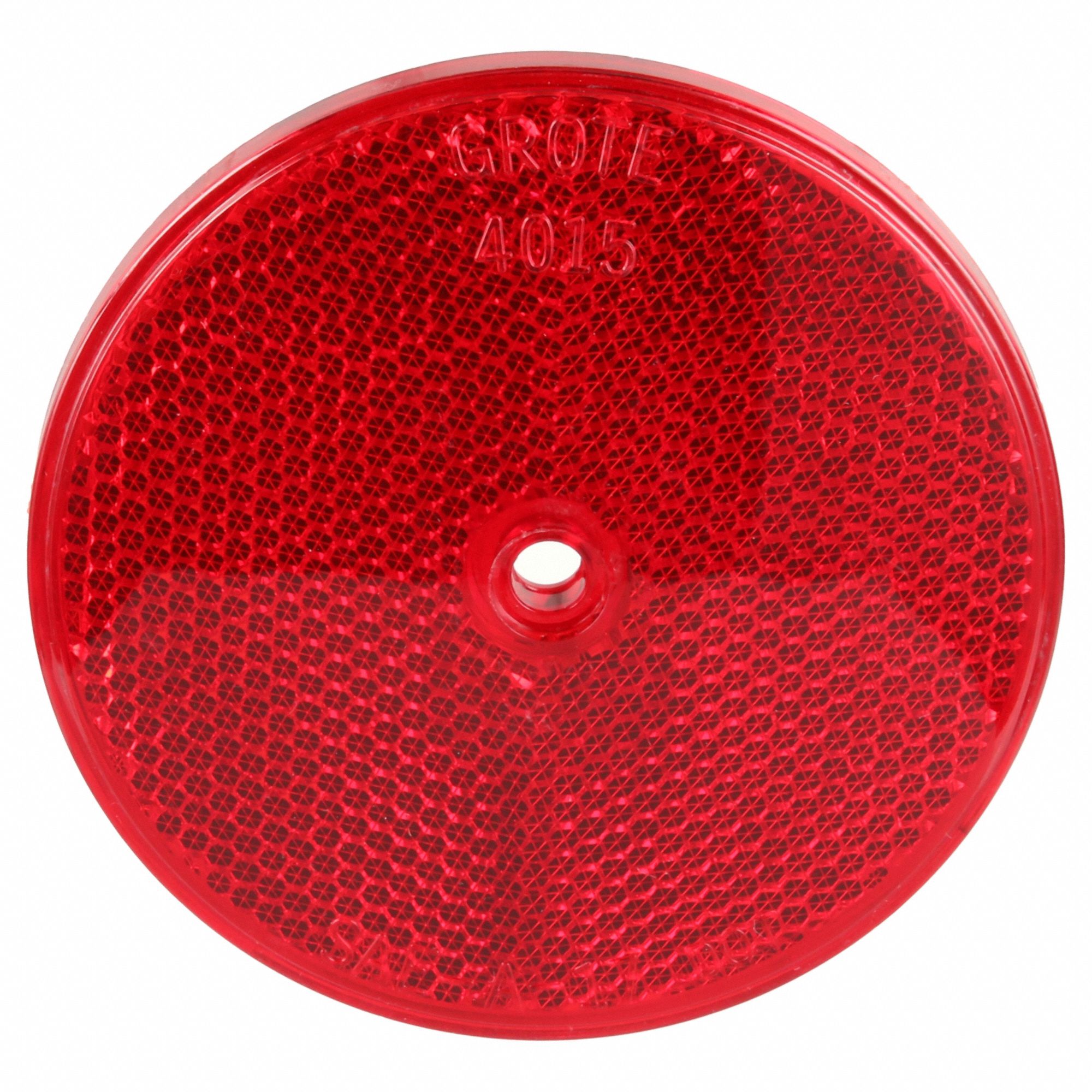 Round, Red, Reflector - 2CVL8|40152-3 - Grainger
