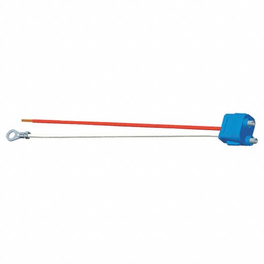 GROTE, Blunt Cut/Ring Terminal/Straight PL-3 Connector, 2 Wires ...