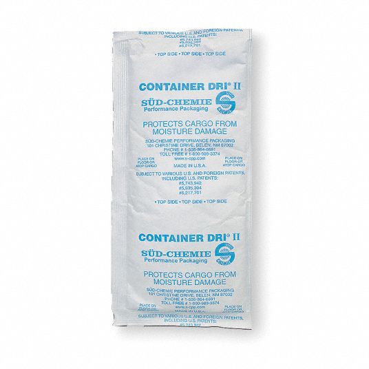 Desiccant, Width 5 in, Length 10 in, Area Protected 104.00 cu ft, PK 32 ...