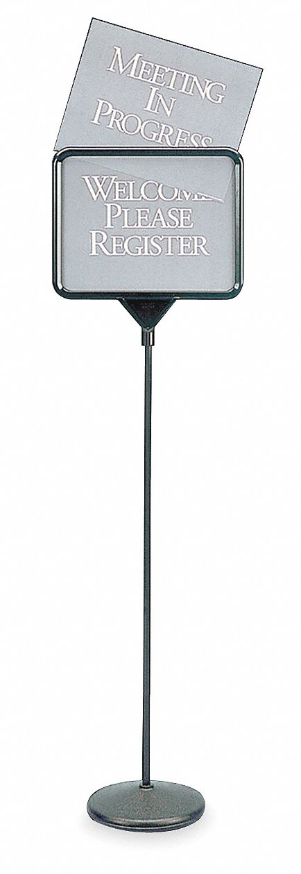 Pedestal Display Sign,52 In H - Grainger