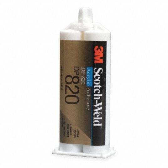 3M Acrylic Adhesive, PK 12 - 2CYB6|DP820 - Grainger