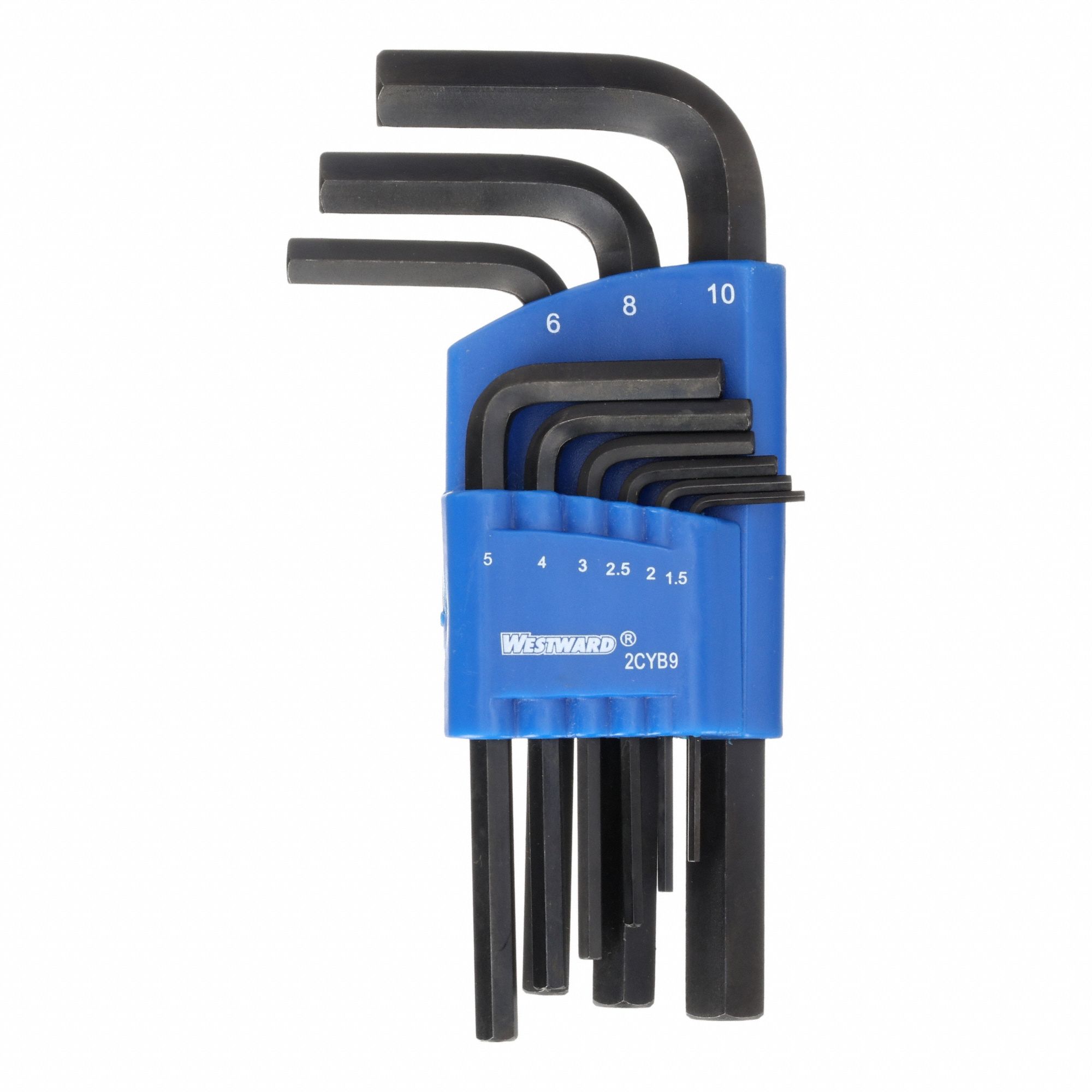 WESTWARD, 6 - 10 Pieces, L, Hex Key Set - 2CYB9|2CYB9 - Grainger