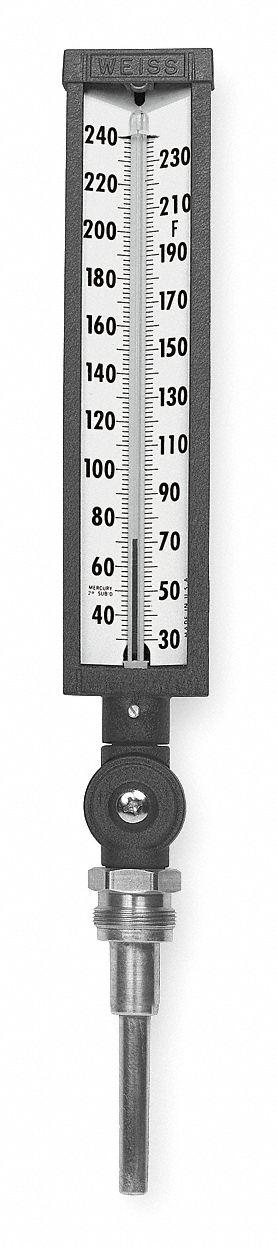 Industrial Glass Thermometer - Grainger