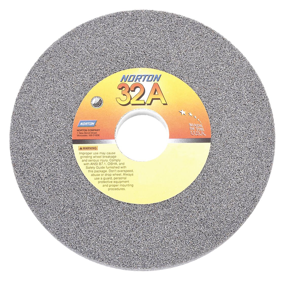 NORTON, Type 1, 10" x 1" x 2", Straight Grinding Wheel - 2D177 ...
