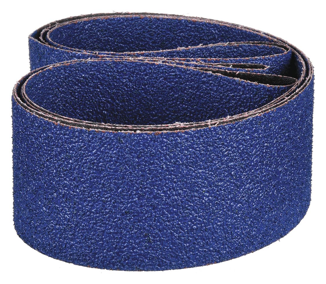 NORTON Banda para Lijado, Alúmina de Zirconia, Recubierto, 36, R823P Fuego Azul - Bandas de ...