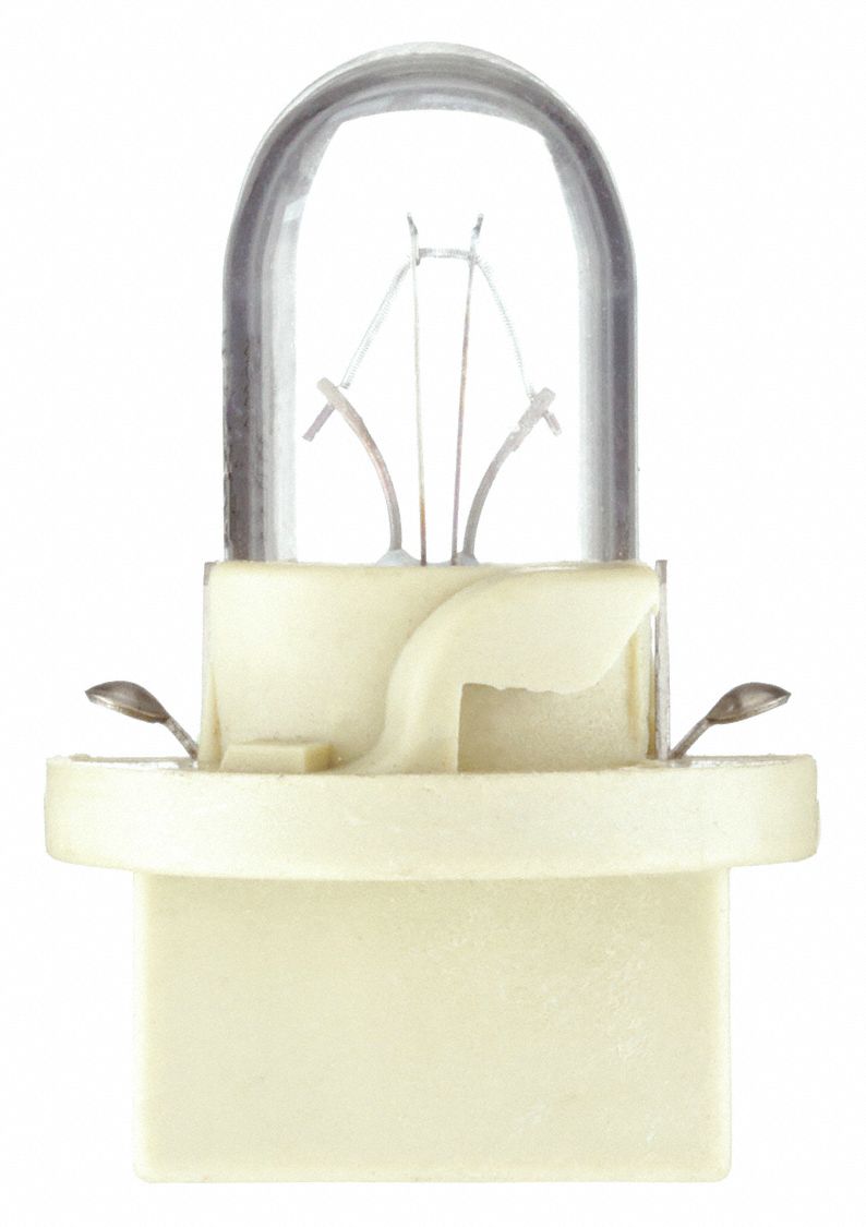 Miniature Incandescent Bulb, T3-1/4, Printed Circuit Socket, Lumens 36 ...