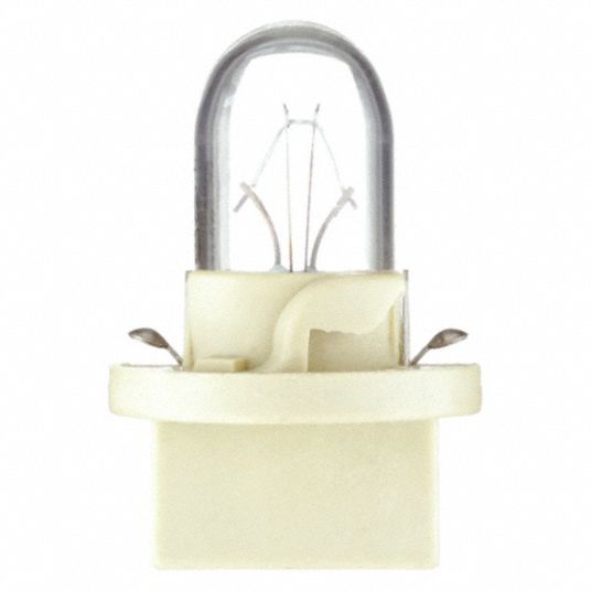 Miniature Incandescent Bulb, T3-1/4, Printed Circuit Socket, Lumens 36 ...